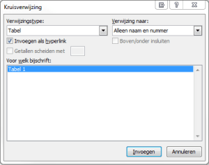 Tabellen in je scriptie