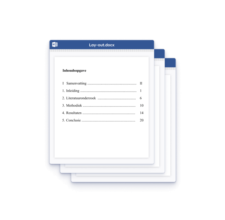 Hulp bij de lay-out van je scriptie nodig?