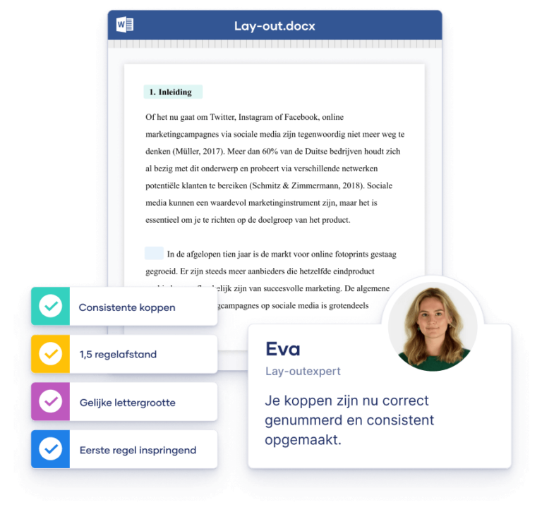 Hulp bij de lay-out van je scriptie nodig?